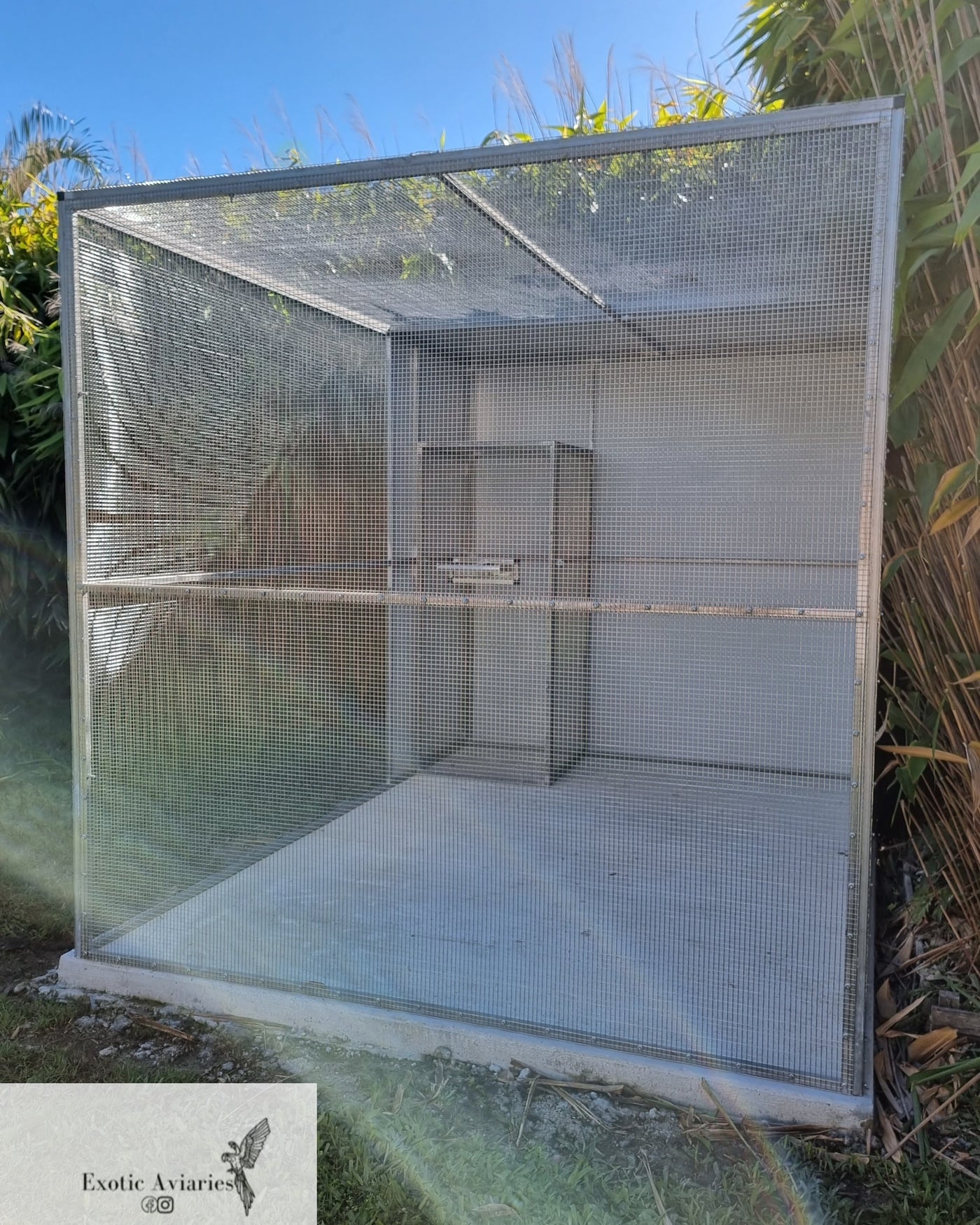 Aviary "The Phoenix " (2400 x 2400 x 4800) – Exotic Aviaries